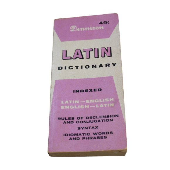 Dennison | Other | Dennison Latin English Pocket Dictionary Vintage ...